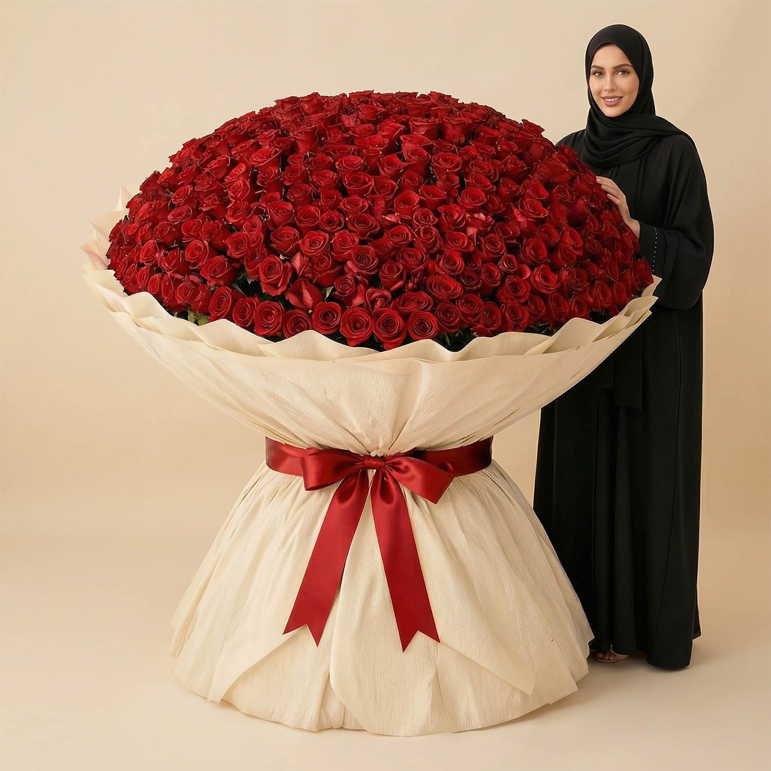 Buy 1099 Red Roses Grand Flower Bouquet Online in Saudi Arabia - FNP SA
