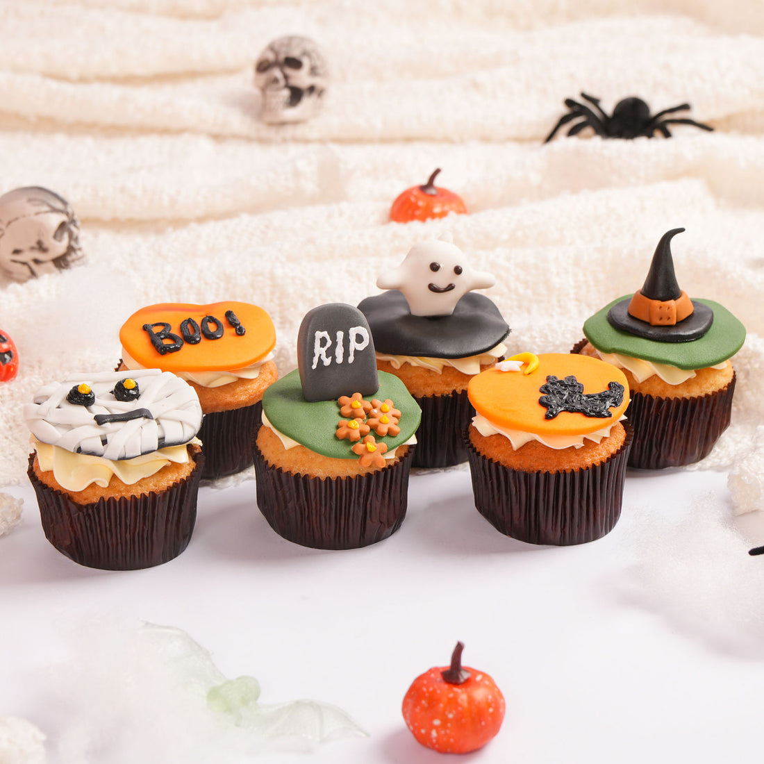 Buy Boo Delicious Halloween Cupcakes Online in Saudi Arabia - FNP SA