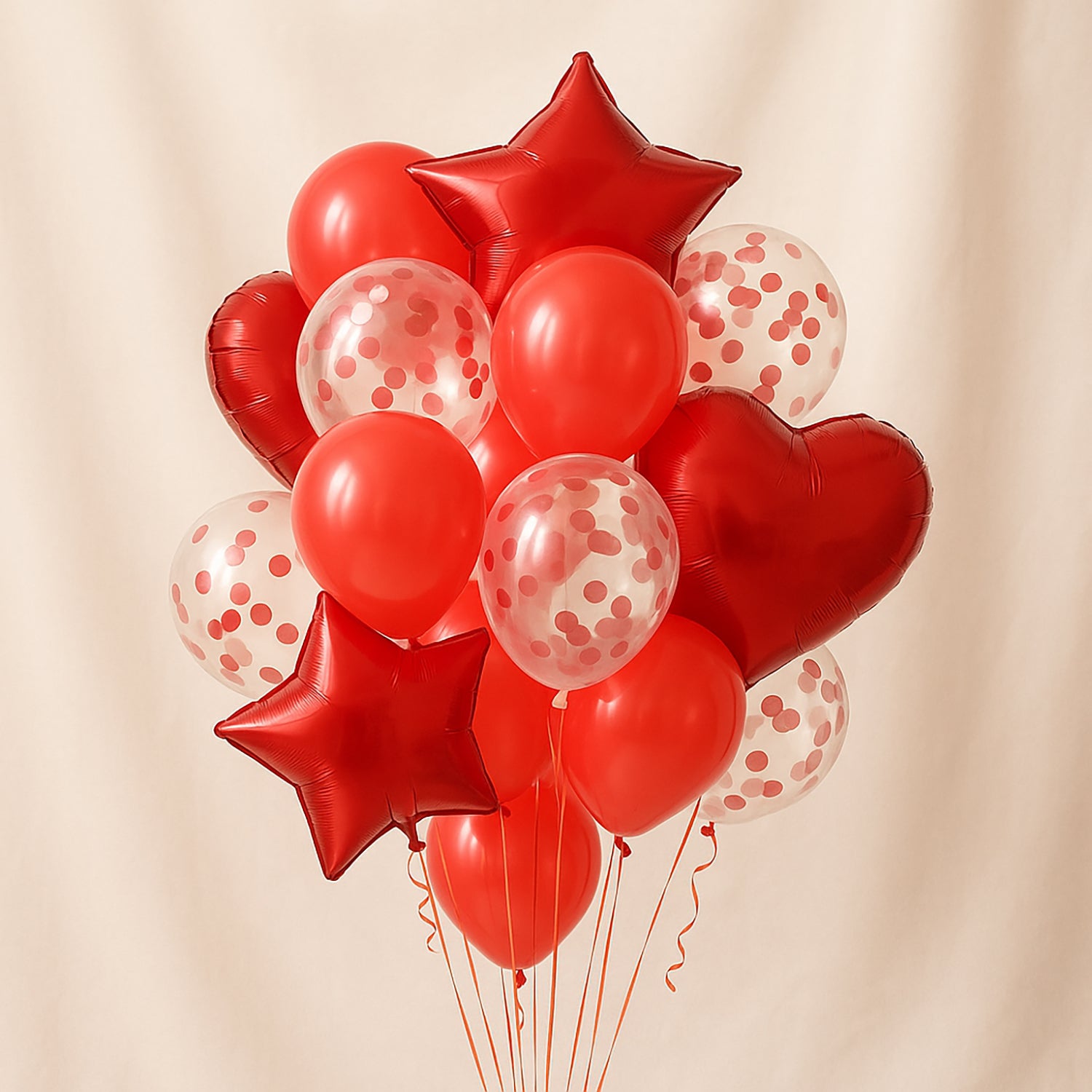 Buy Festive Metallic Red Helium Balloons Online in Saudi Arabia - FNP SA