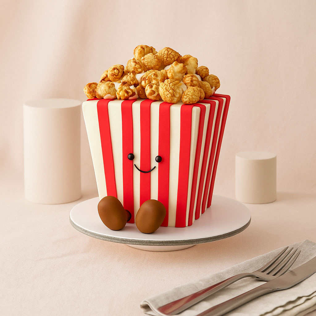 Buy JellyCat Popcorn Bucket Kids Cake Online in Saudi Arabia - FNP SA