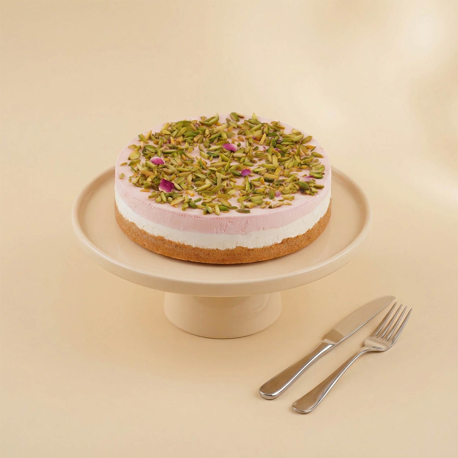 Buy Rose Pistachio Cheesecake Online in Saudi Arabia - FNP SA