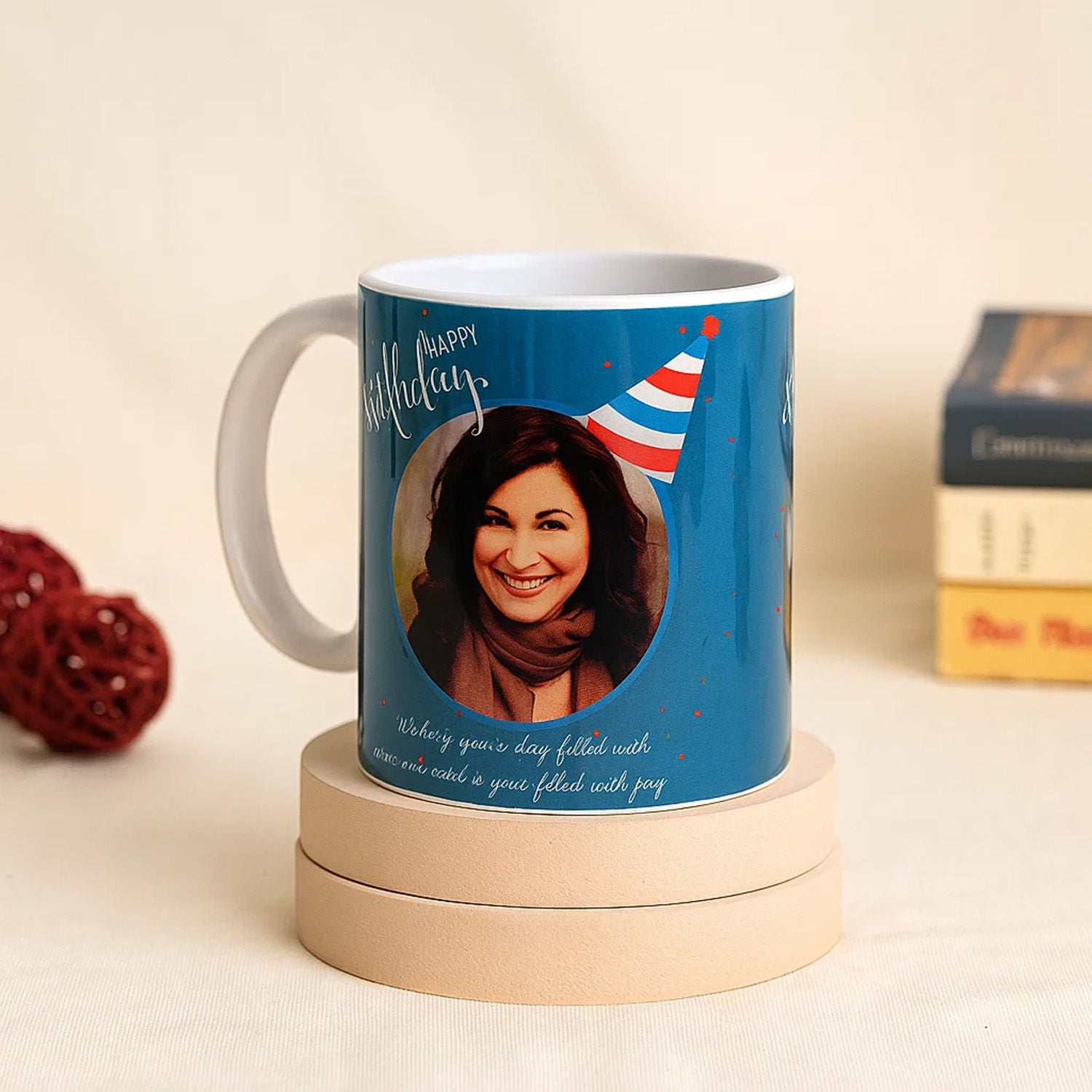 Buy Personalised Birthday Cap Mug Online in Saudi Arabia - FNP SA