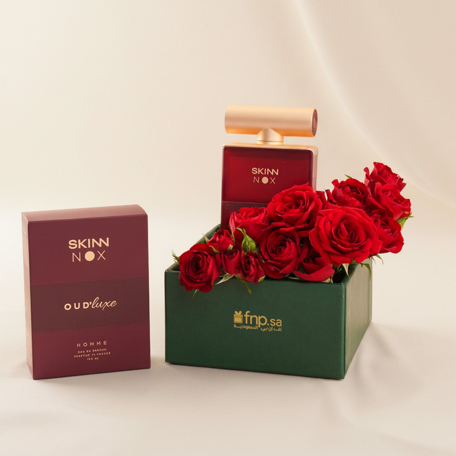 Buy SKINN Men NOX Oud Perfume Red Roses Box Online in Saudi Arabia - FNP SA
