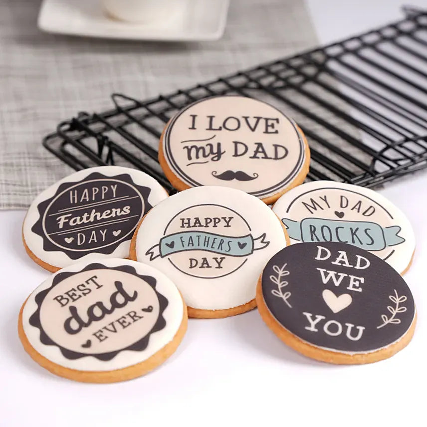 Buy Father’s Day Messages Decorated Cookies Online in Saudi Arabia - FNP SA